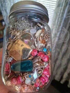 Jewelry Jar | Jewelry | Mystrey Jewelry Jar Bundle For Crafts Diy Tiny ...